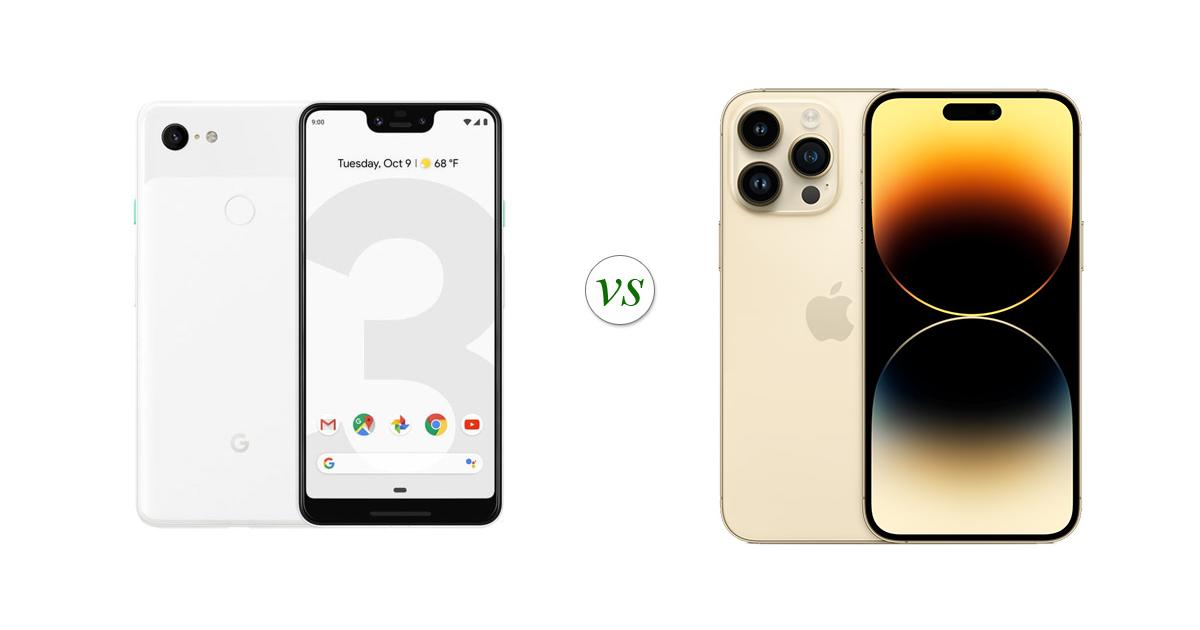 Google Pixel 3 XL vs Apple iPhone 14 Pro Max: Side by Side Specs Comparison