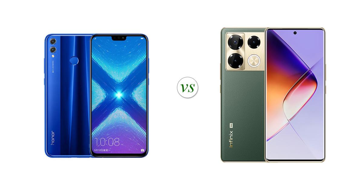 Honor 8X vs Infinix NOTE 40 Pro: Side by Side Specs Comparison