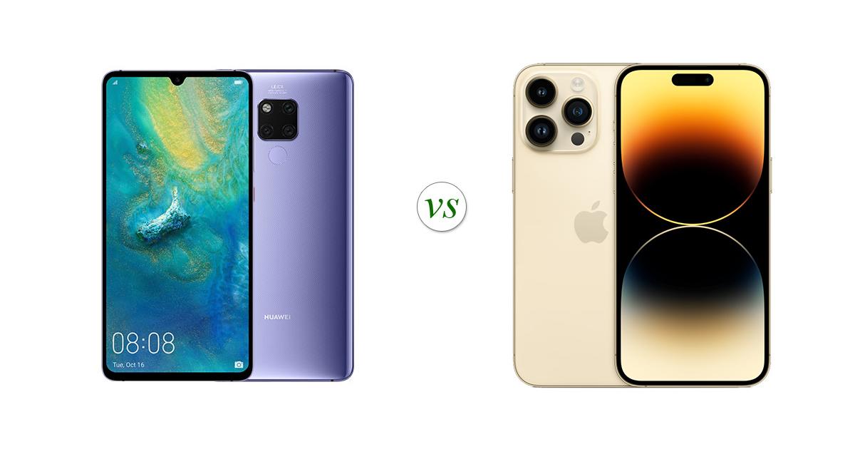 Huawei Mate 20 X vs Apple iPhone 14 Pro Max: Side by Side Specs Comparison