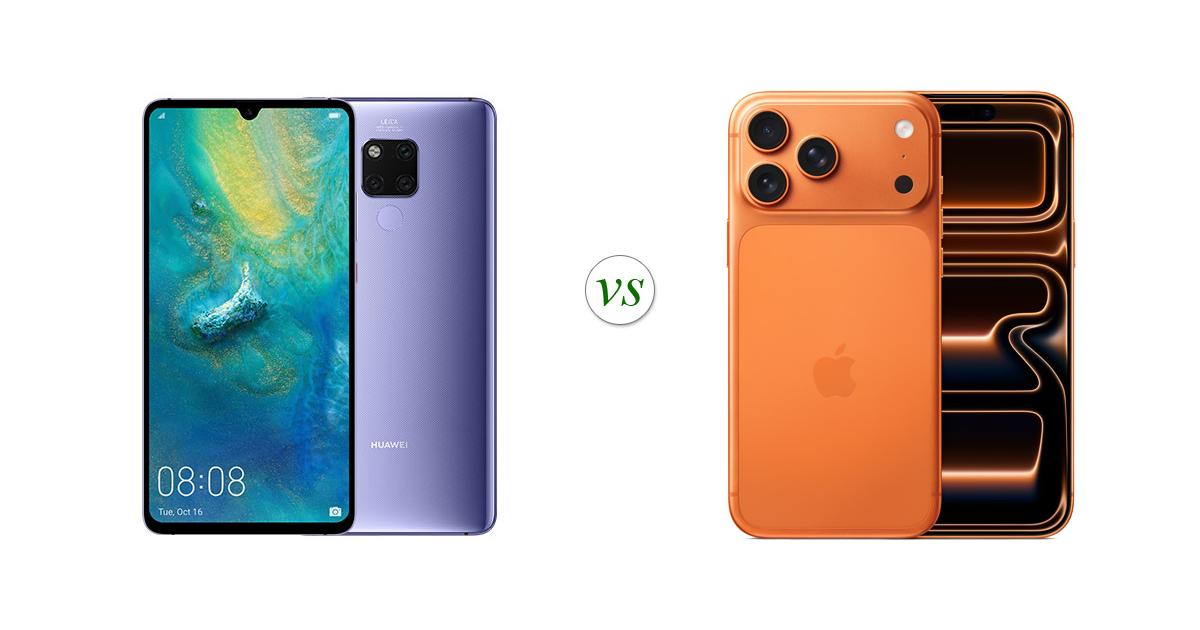Huawei Mate 20 X vs Apple iPhone 17 Pro Max: Side by Side Specs Comparison