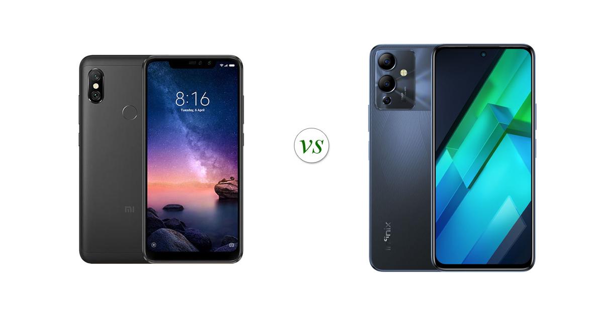 Xiaomi Redmi Note 6 Pro vs Infinix Note 12: Side by Side Specs Comparison