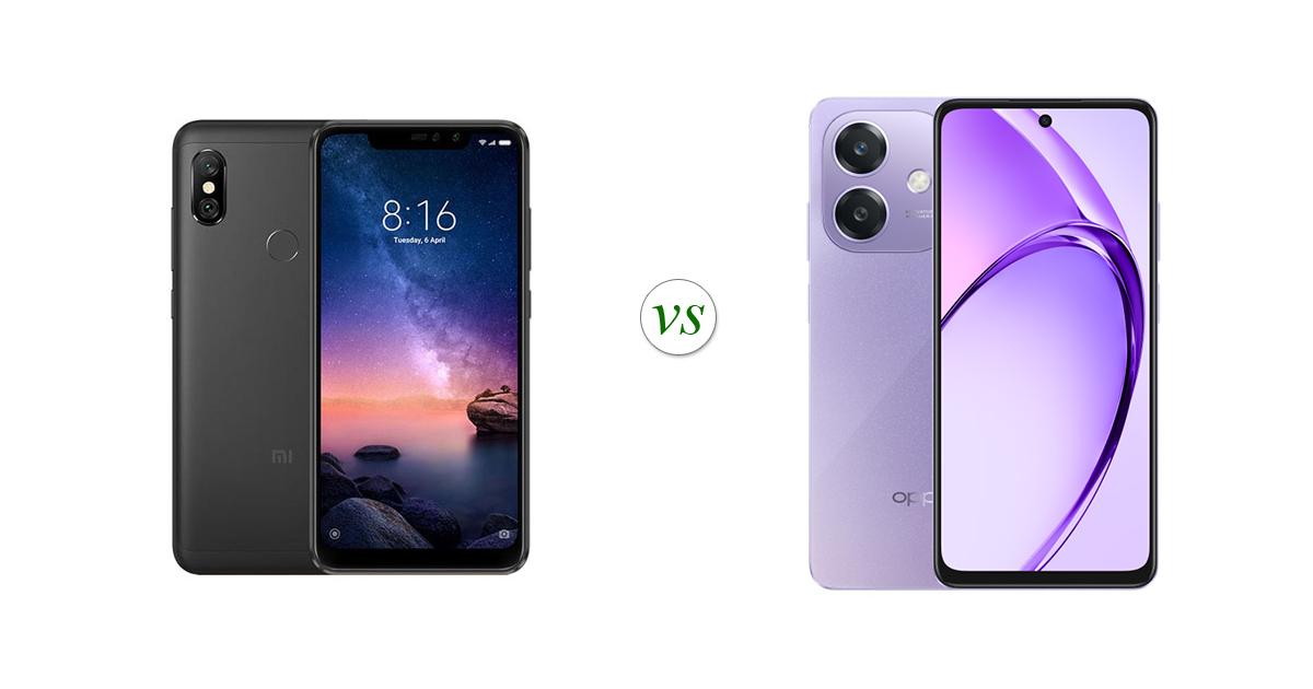 Xiaomi Redmi Note 6 Pro vs OPPO A3: Side by Side Specs Comparison