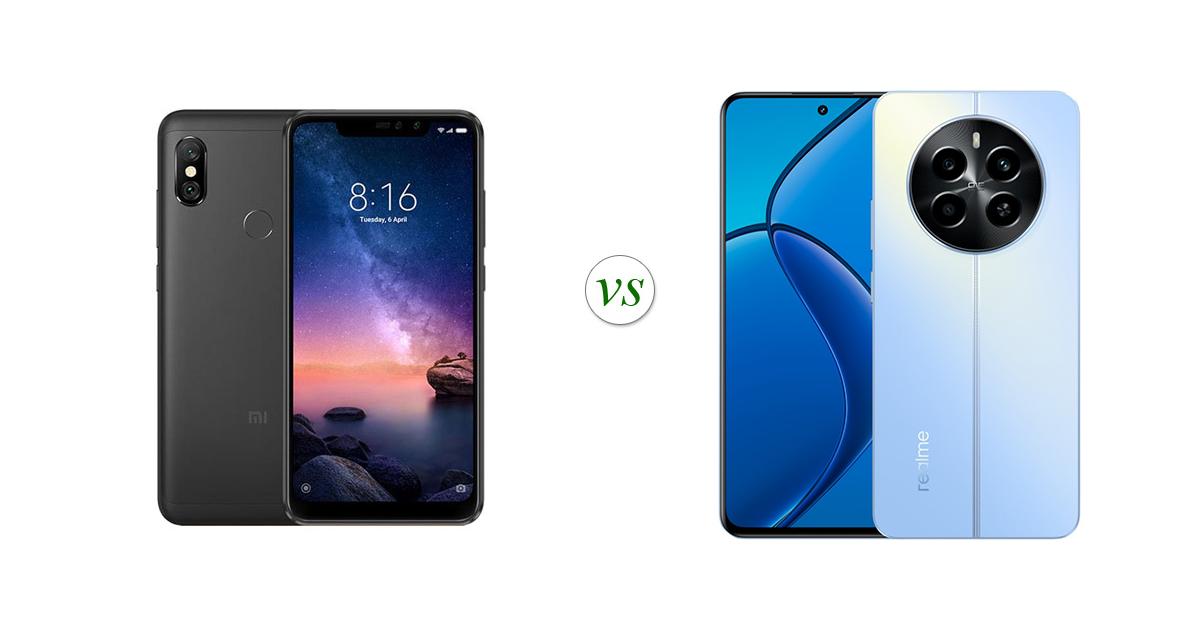 Xiaomi Redmi Note 6 Pro vs realme 12: Side by Side Specs Comparison