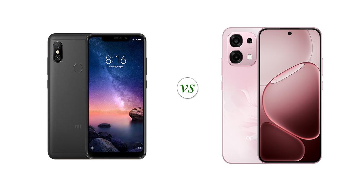 Xiaomi Redmi Note 6 Pro vs OPPO A6 Pro 5G: Side by Side Specs Comparison