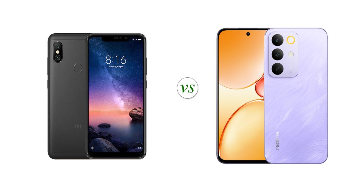 Xiaomi Redmi Note 6 Pro vs realme C85 5G: Side by Side Specs Comparison
