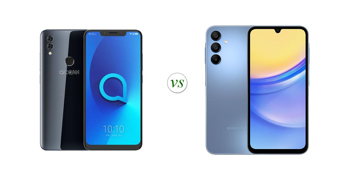Alcatel 5V vs Samsung Galaxy A15 5G: Side by Side Specs Comparison