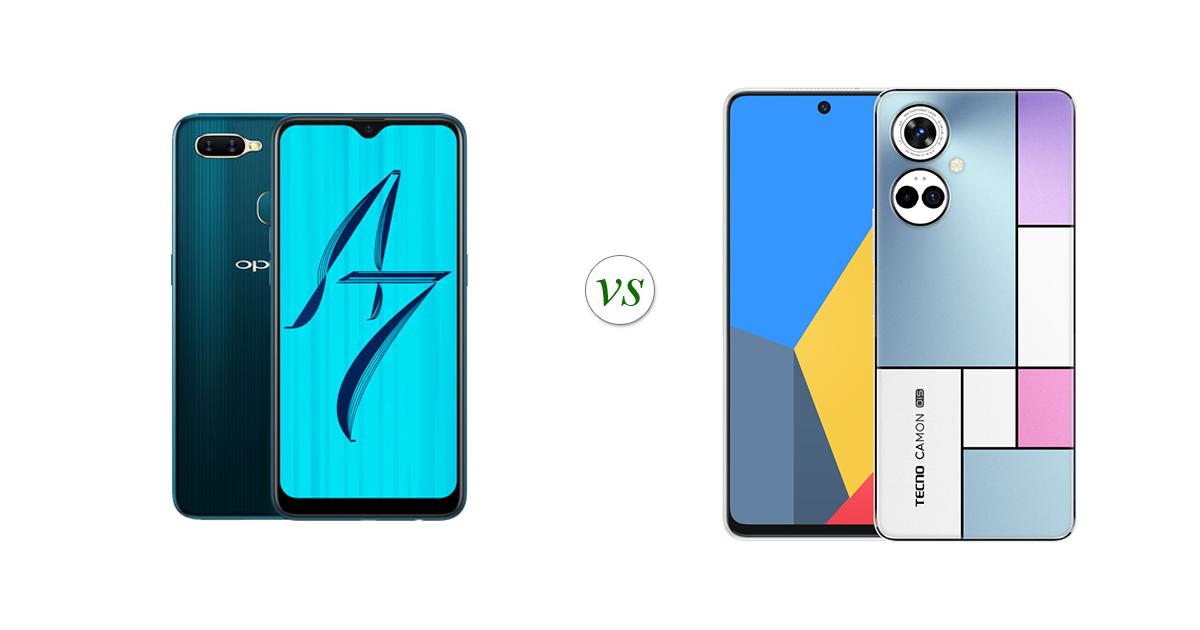 OPPO A7 vs TECNO Camon 19 Pro: Side by Side Specs Comparison