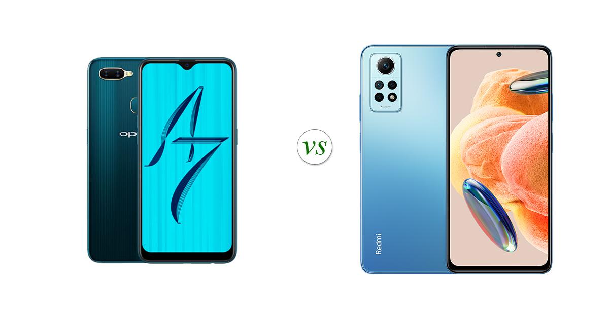 OPPO A7 vs Xiaomi Redmi Note 12 Pro: Side by Side Specs Comparison