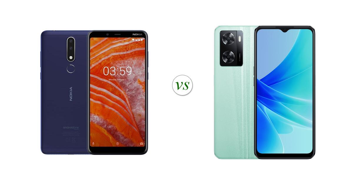 Nokia 3.1 Plus vs OPPO A57 2022: Side by Side Specs Comparison