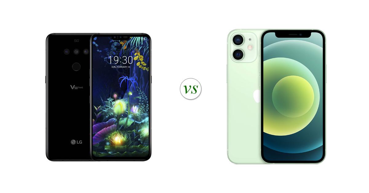 LG V50 ThinQ 5G vs Apple iPhone 12 mini: Side by Side Specs Comparison
