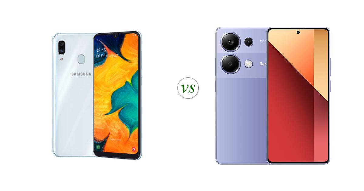 Samsung Galaxy A30 vs Redmi Note 13 Pro: Side by Side Specs Comparison