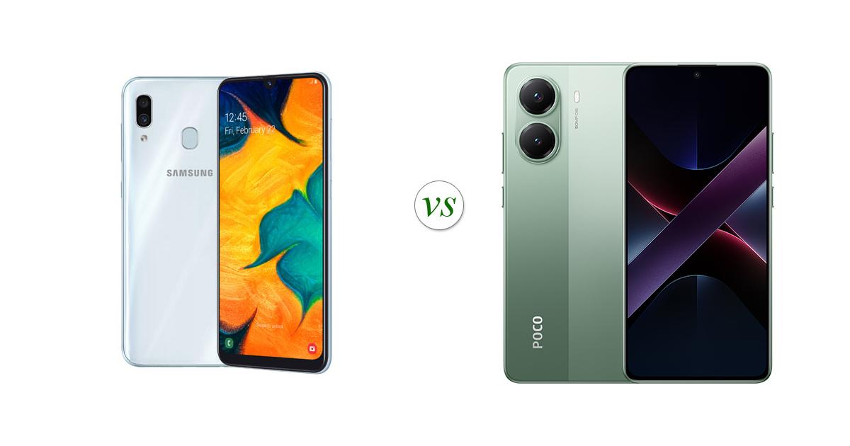 Samsung Galaxy A30 vs POCO X7 Pro: Side by Side Specs Comparison