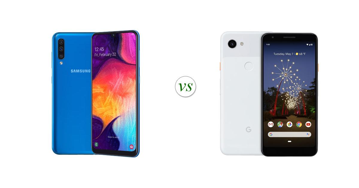Samsung Galaxy A50 vs Google Pixel 3a: Side by Side Specs Comparison