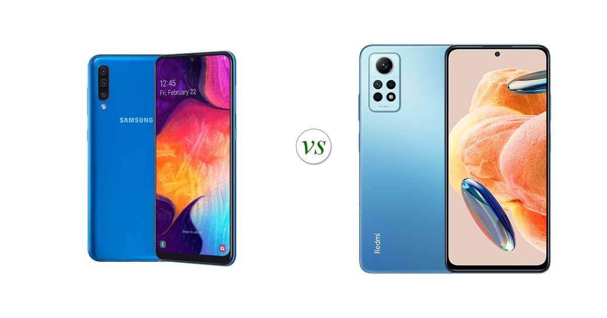 Samsung Galaxy A50 vs Xiaomi Redmi Note 12 Pro: Side by Side Specs ...