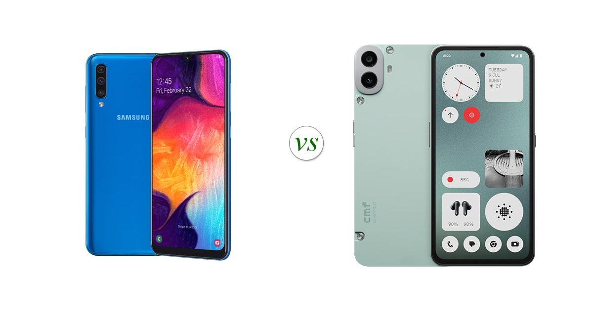 Samsung Galaxy A50 vs CMF Phone 1: Side by Side Specs Comparison