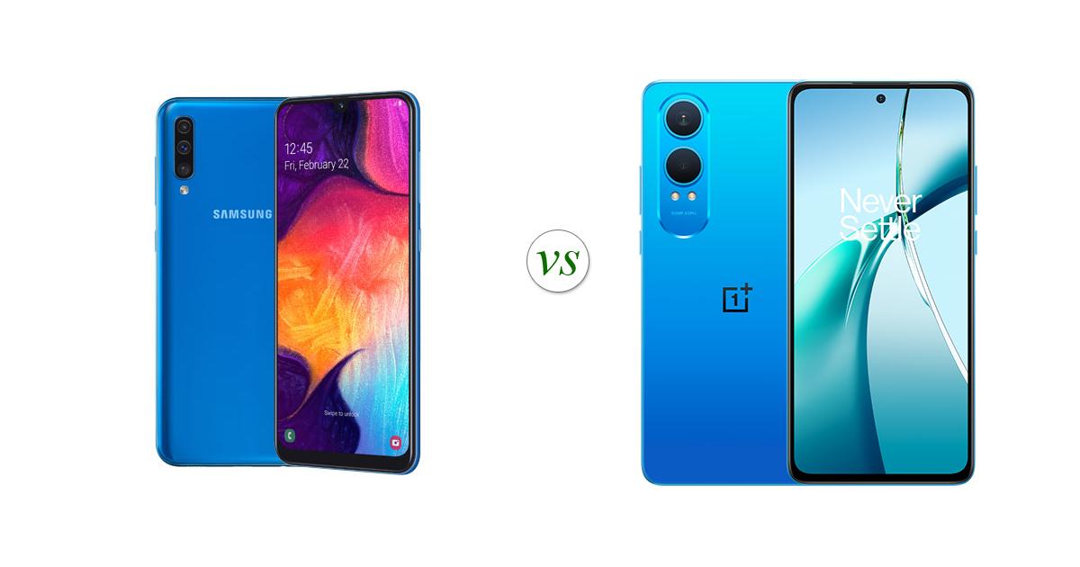 Samsung Galaxy A50 vs OnePlus Nord CE4 Lite 5G: Side by Side Specs ...