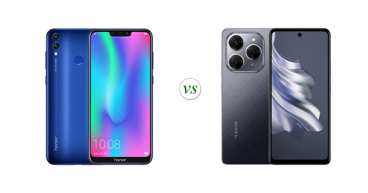 Honor 8C vs TECNO SPARK 20 Pro: Side by Side Specs Comparison