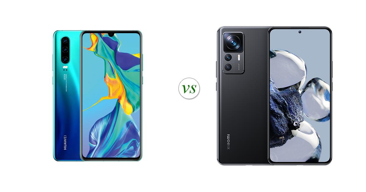 Huawei P30 vs Xiaomi 12T Pro: Side by Side Specs Comparison