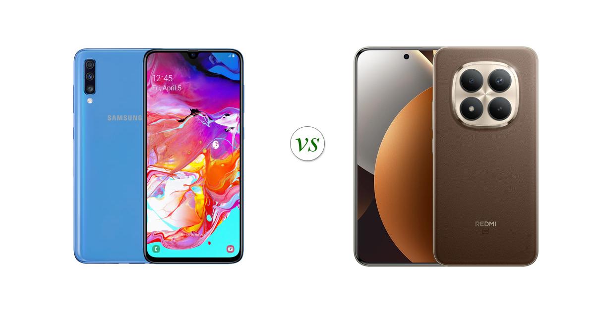 Samsung Galaxy A70 vs Redmi Note 15 Pro+ 5G: Side by Side Specs Comparison