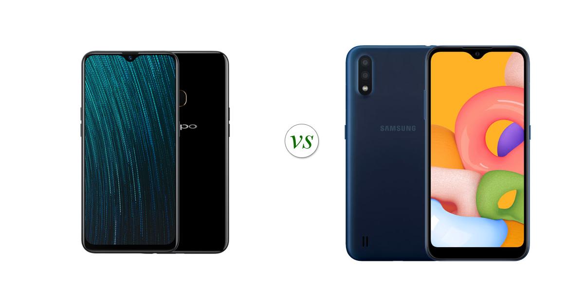 OPPO A5s vs Samsung Galaxy A01: Side by Side Specs Comparison