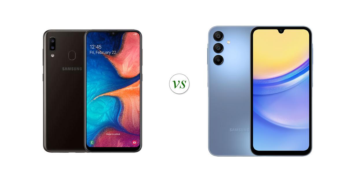 Samsung Galaxy A20 vs Samsung Galaxy A15 5G: Side by Side Specs Comparison