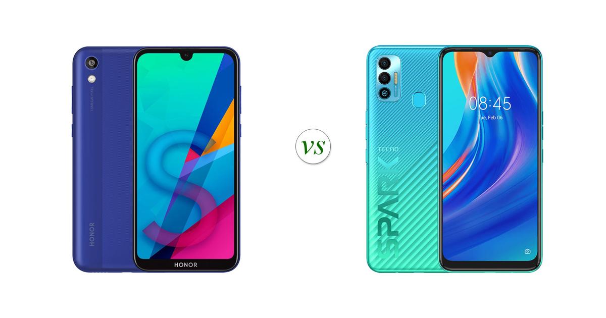 Honor 8S vs TECNO Spark 7T: Side by Side Specs Comparison
