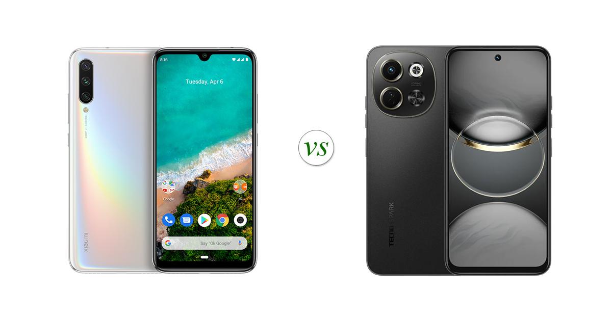 Xiaomi Mi A3 vs TECNO SPARK 30 5G: Side by Side Specs Comparison