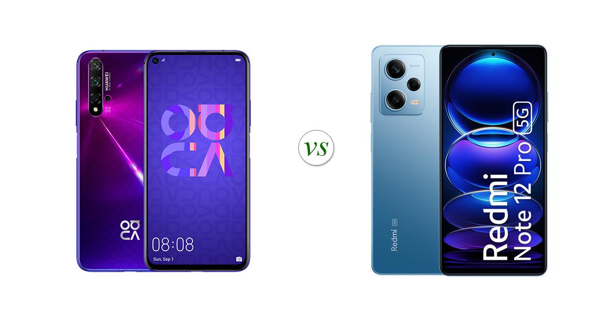 Huawei Nova 5T vs Xiaomi Redmi Note 12 Pro 5G: Side by Side Specs ...
