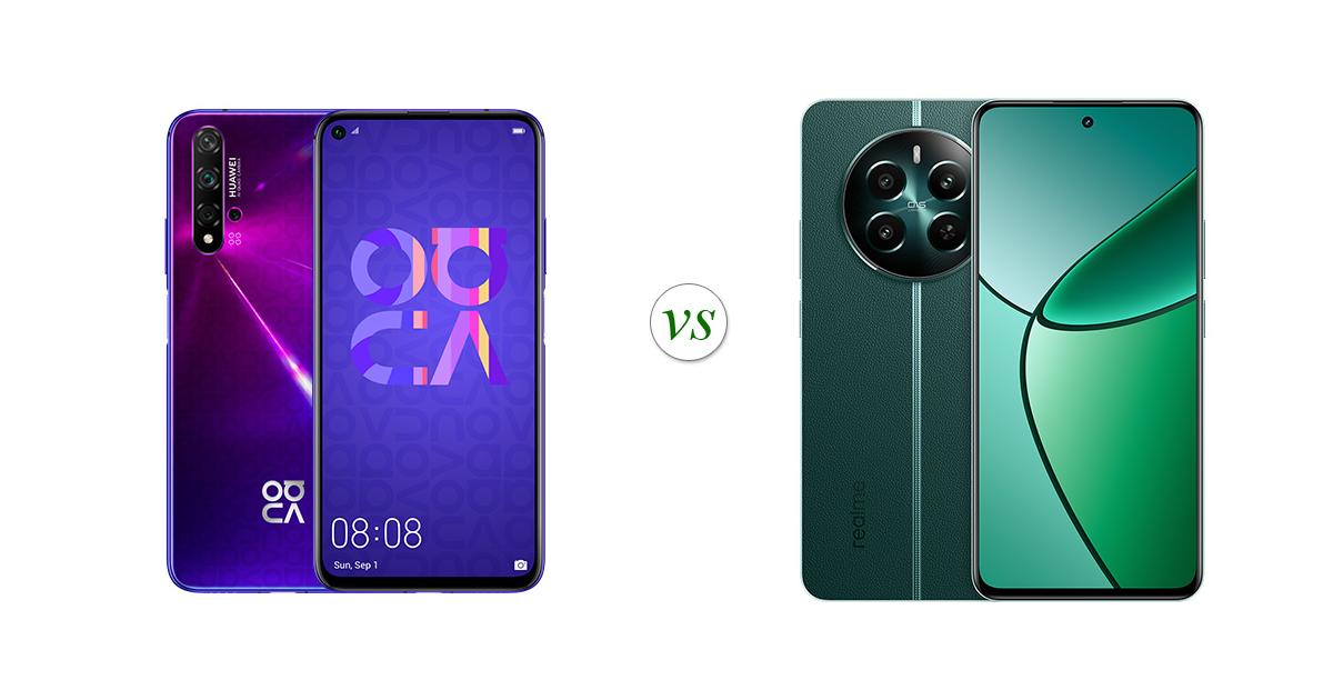 Huawei Nova 5T vs realme 12+ 5G: Side by Side Specs Comparison