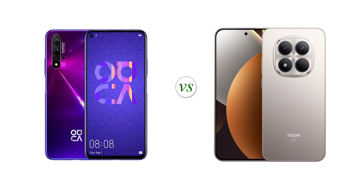 Huawei Nova 5T vs REDMI Note 15 Pro 5G: Side by Side Specs Comparison