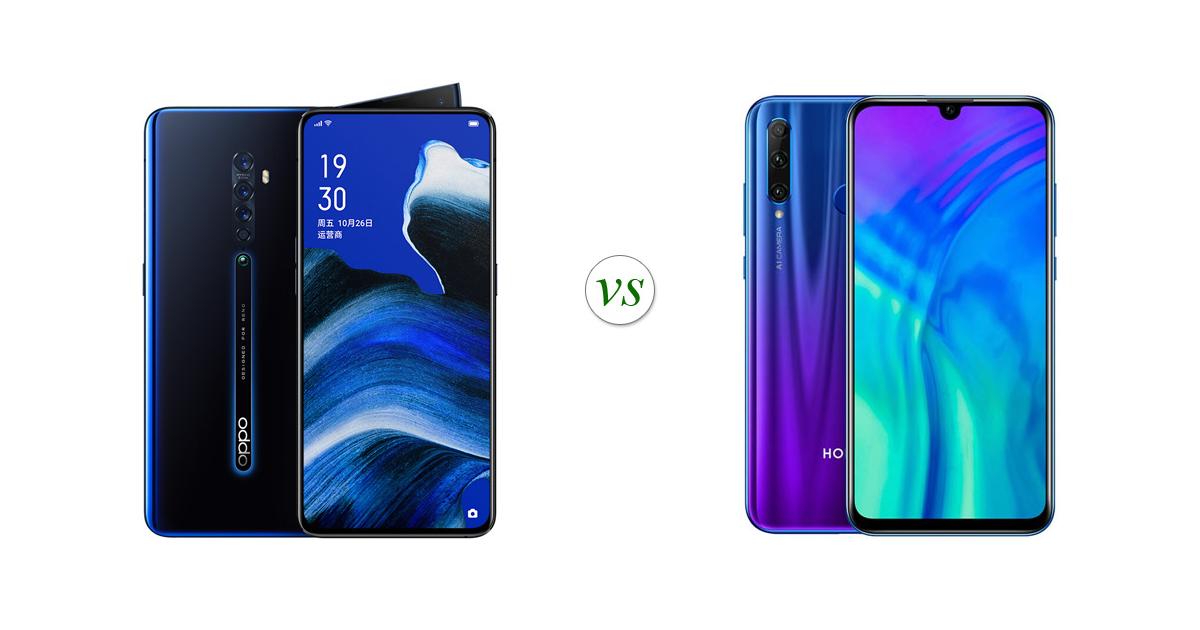 OPPO Reno 2 vs Honor 20 Lite: Side by Side Specs Comparison