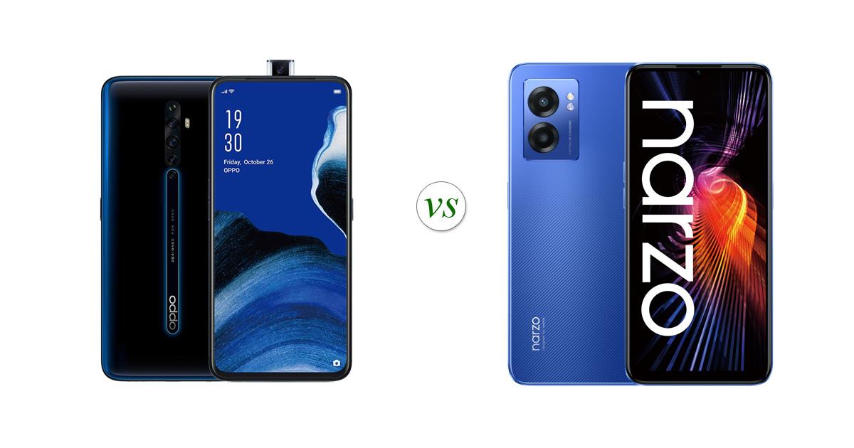 OPPO Reno2 Z vs narzo 50 5G: Side by Side Specs Comparison