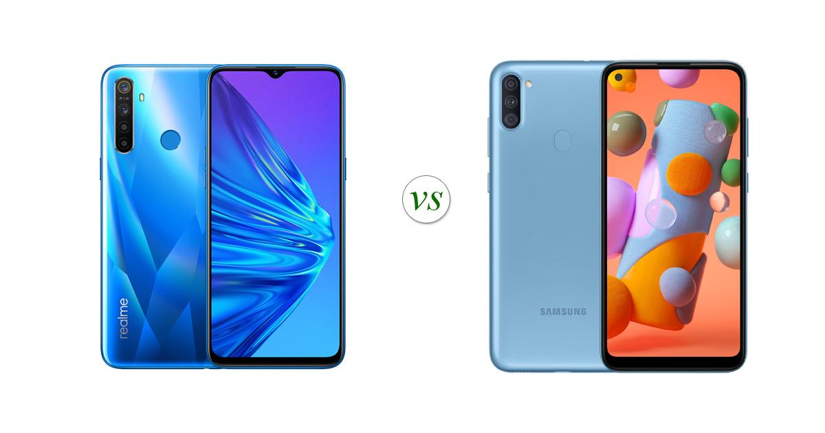 Realme 5 vs Samsung Galaxy A11: Side by Side Specs Comparison