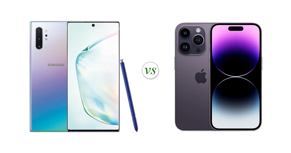Samsung Galaxy Note 10+ vs Apple iPhone 14 Pro: Side by Side Specs ...