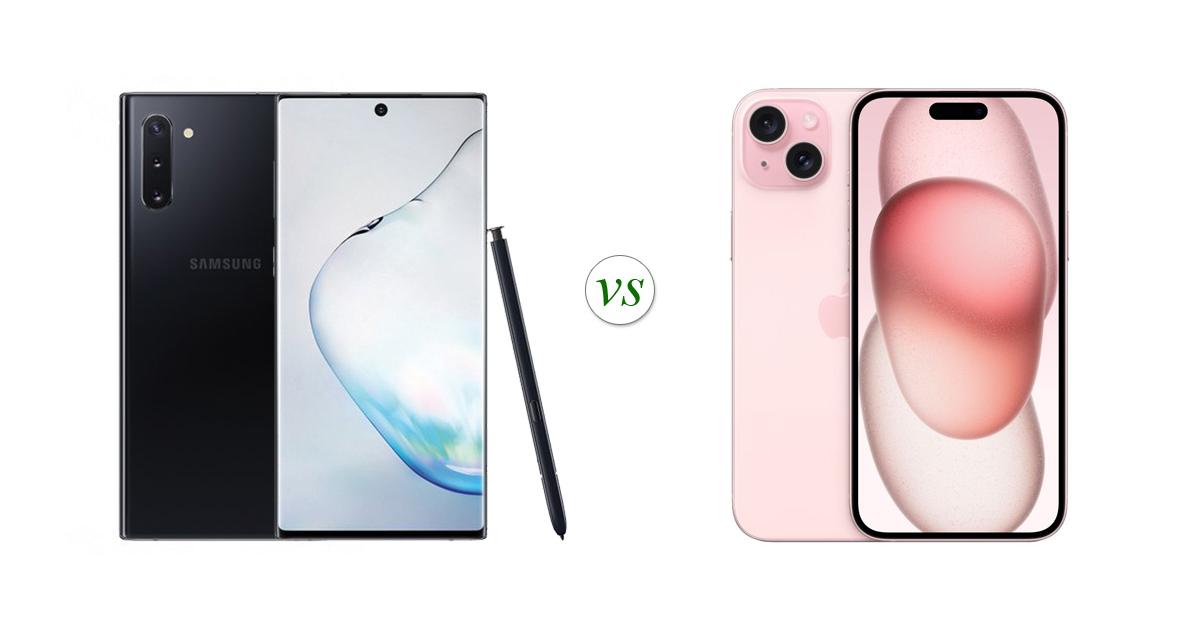 Samsung Galaxy Note 10 vs Apple iPhone 15 Plus: Side by Side Specs ...