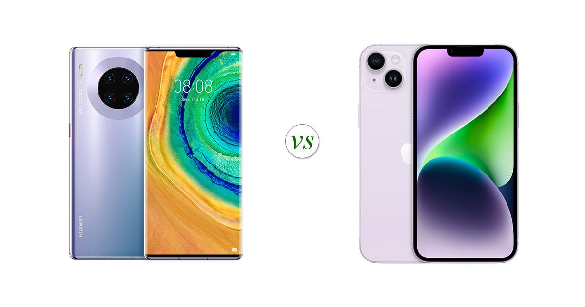Huawei Mate 30 Pro vs Apple iPhone 14 Plus: Side by Side Specs Comparison