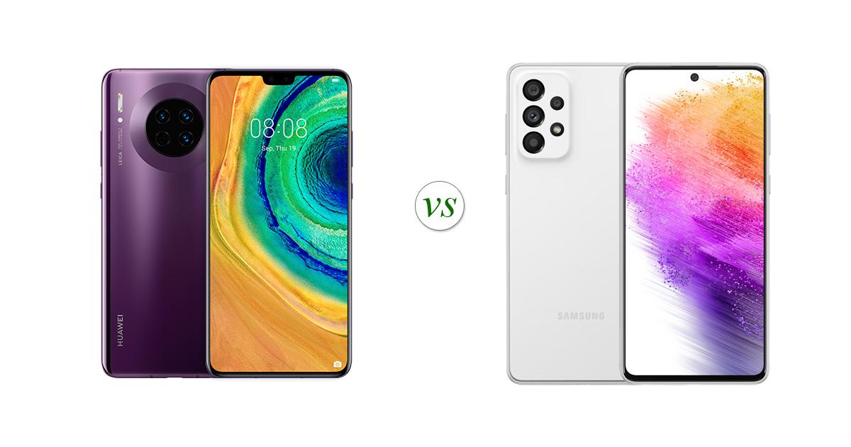 Huawei Mate 30 vs Samsung Galaxy A73 5G: Side by Side Specs Comparison