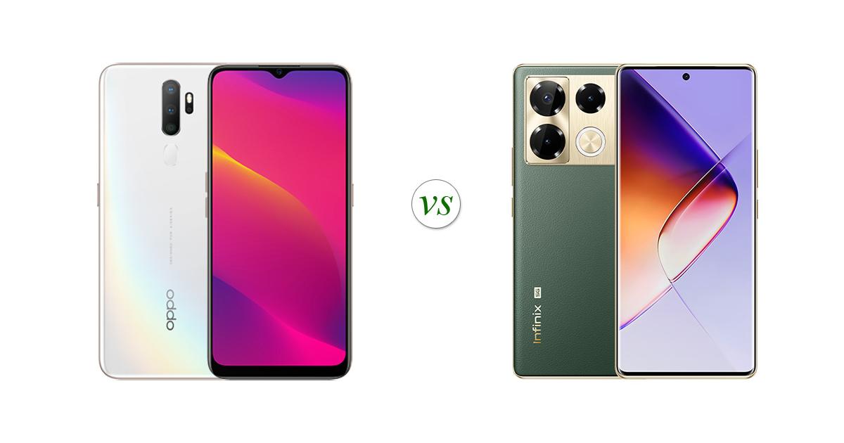 OPPO A5 2020 vs Infinix NOTE 40 Pro: Side by Side Specs Comparison