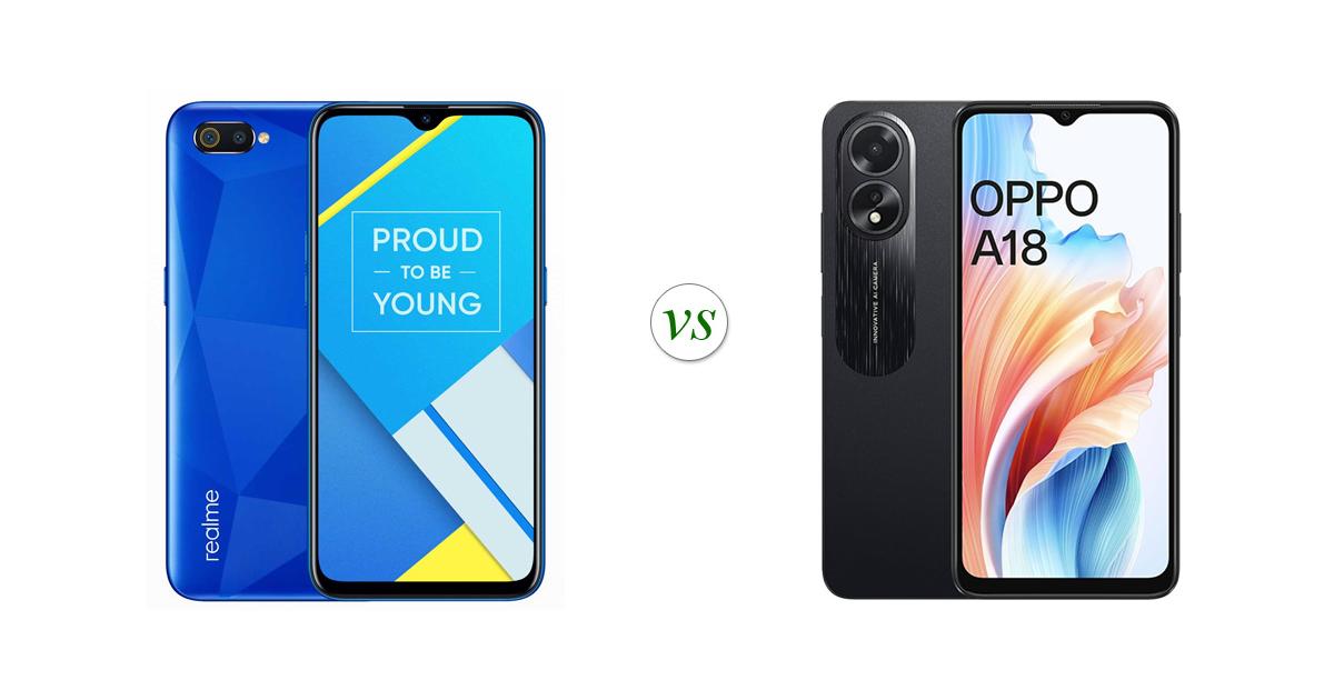 Realme C2 2020 vs OPPO A18: Side by Side Specs Comparison