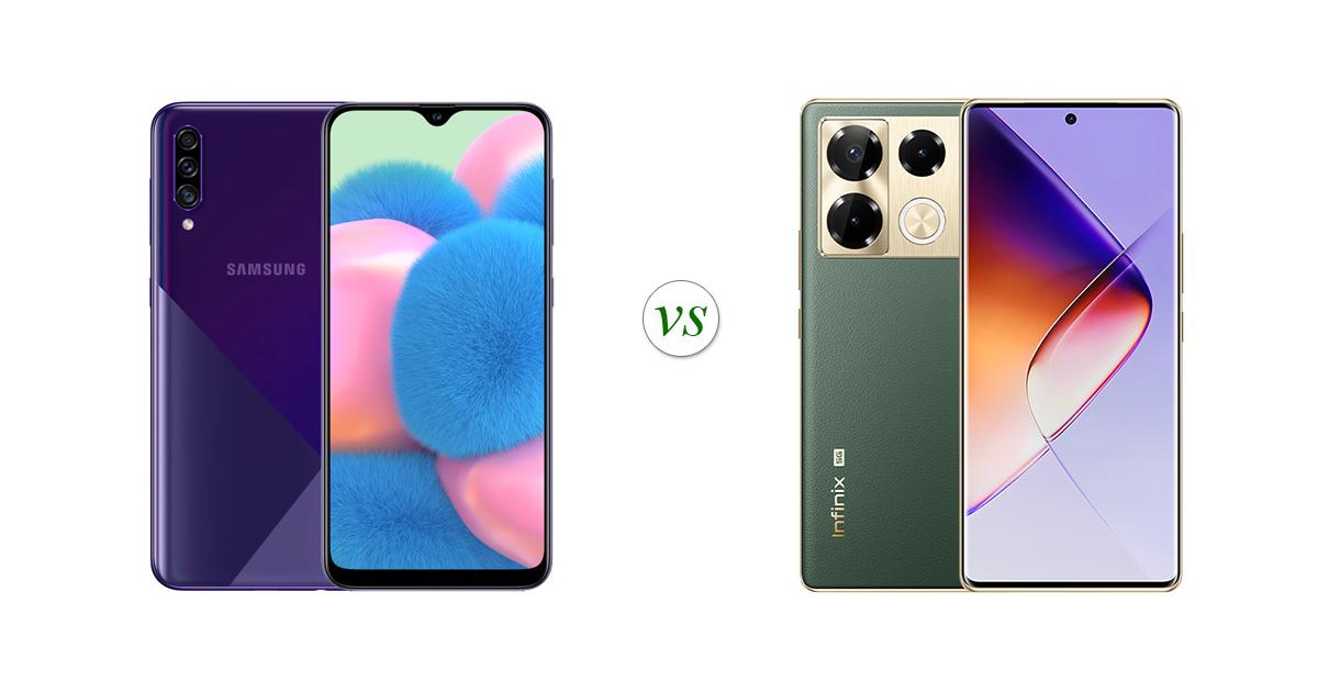 Samsung Galaxy A30s vs Infinix NOTE 40 Pro+ 5G: Side by Side Specs ...