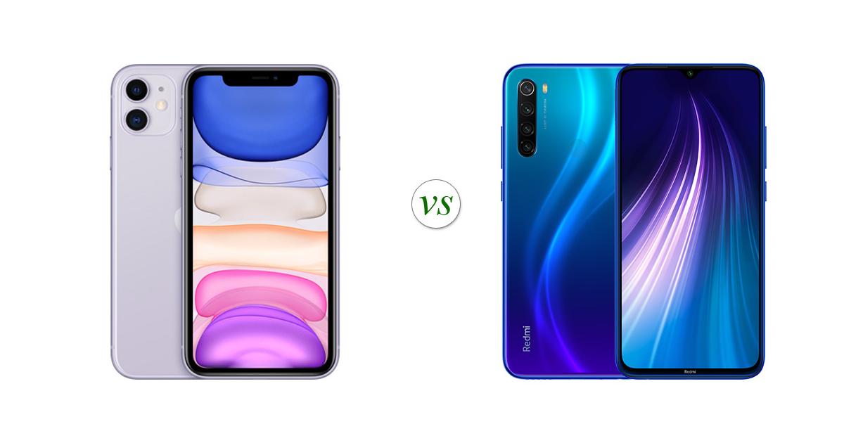 Apple iPhone 11 vs Xiaomi Redmi Note 8: Side by Side Specs Comparison