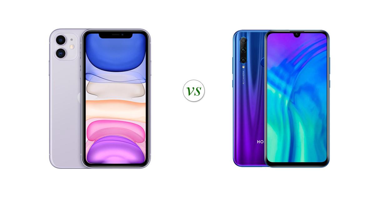Apple iPhone 11 vs Honor 20 Lite: Side by Side Specs Comparison