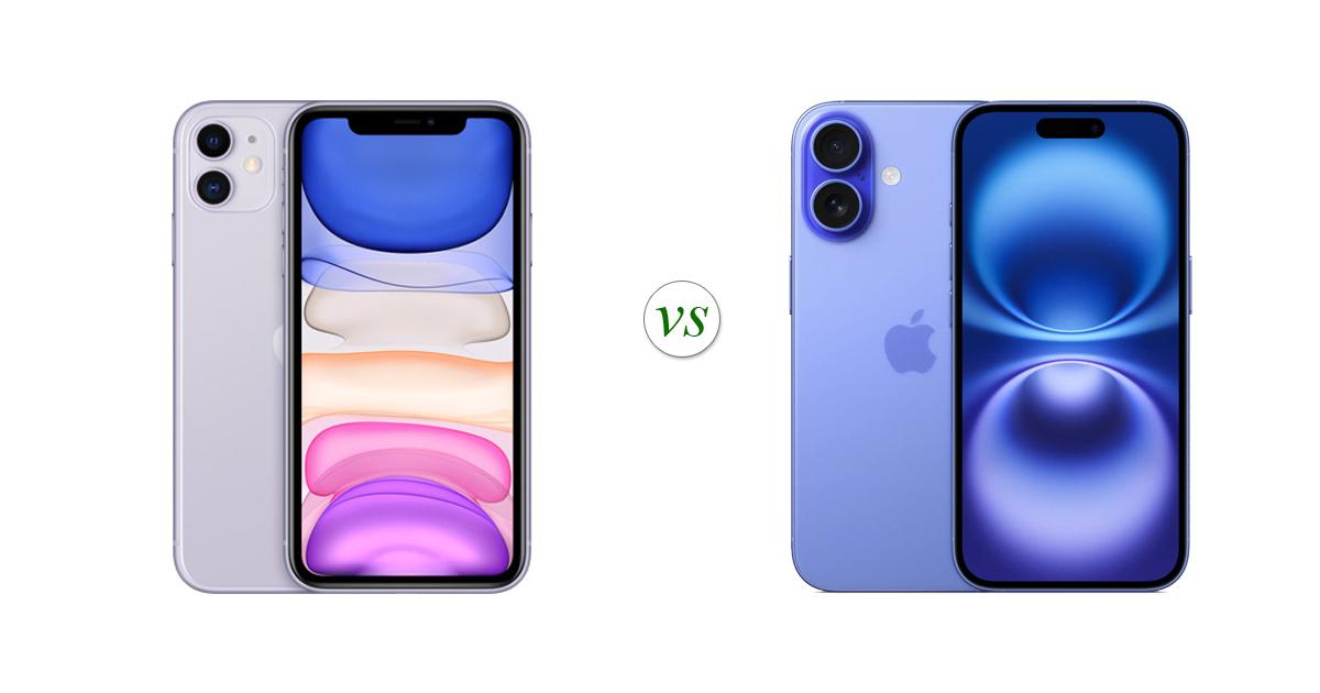 Apple iPhone 11 vs Apple iPhone 16: Side by Side Specs Comparison