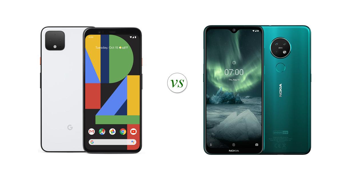 Google Pixel 4 vs Nokia 7.2: Side by Side Specs Comparison