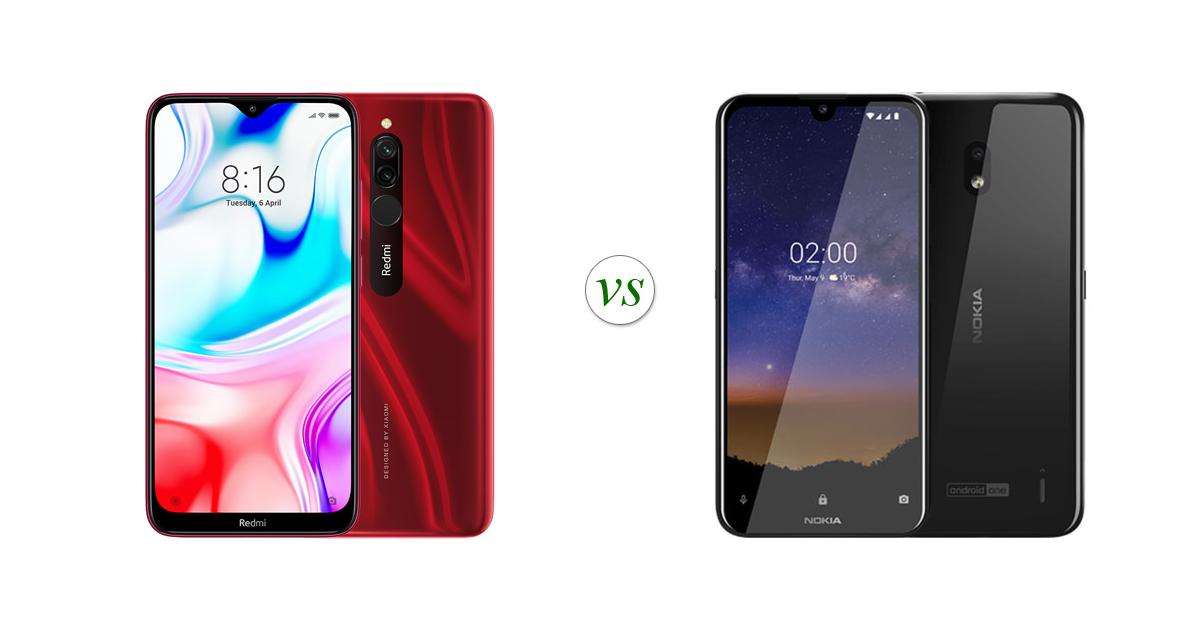Xiaomi Redmi 8 vs Nokia 2.2: Side by Side Specs Comparison