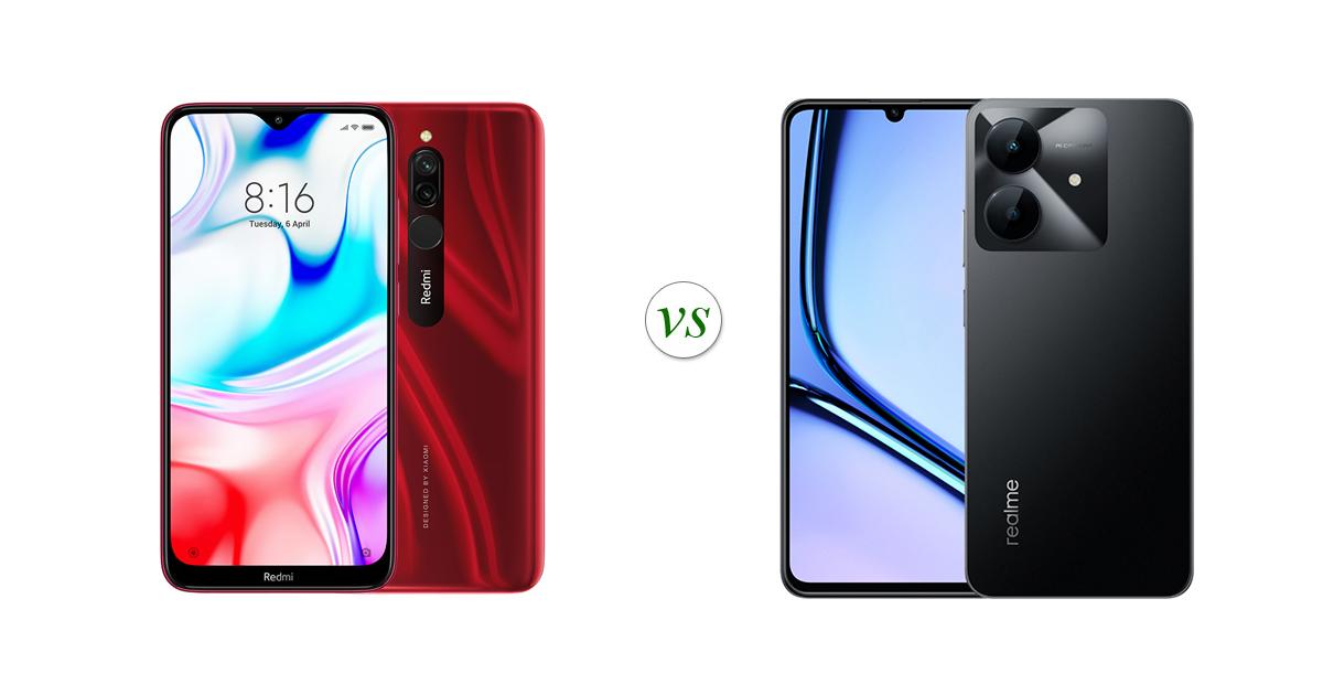 Xiaomi Redmi 8 vs realme Note 60x: Side by Side Specs Comparison