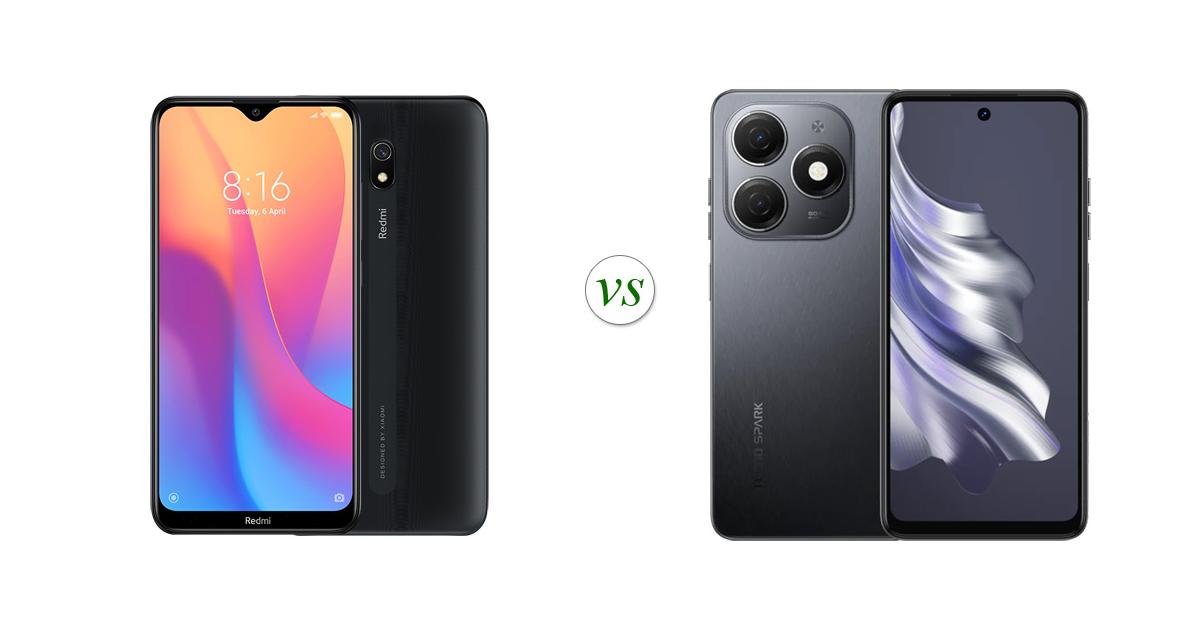 Xiaomi Redmi 8A vs TECNO SPARK 20: Side by Side Specs Comparison