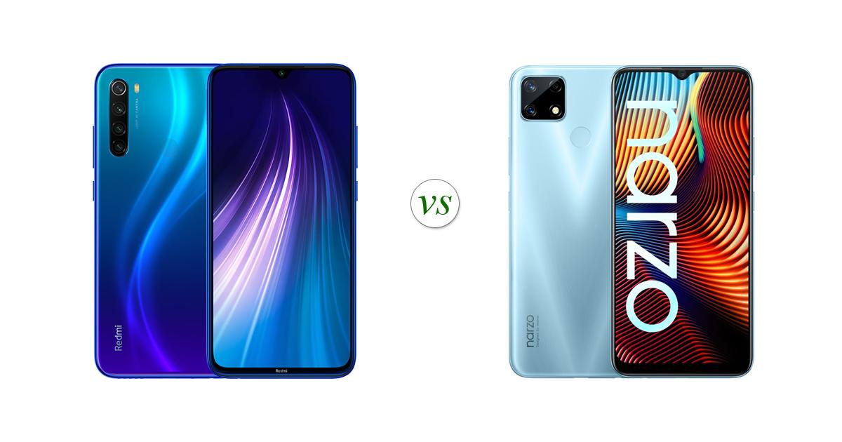 Xiaomi Redmi Note 8 vs realme narzo 20: Side by Side Specs Comparison
