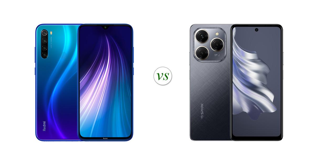 Xiaomi Redmi Note 8 vs TECNO SPARK 20 Pro: Side by Side Specs Comparison