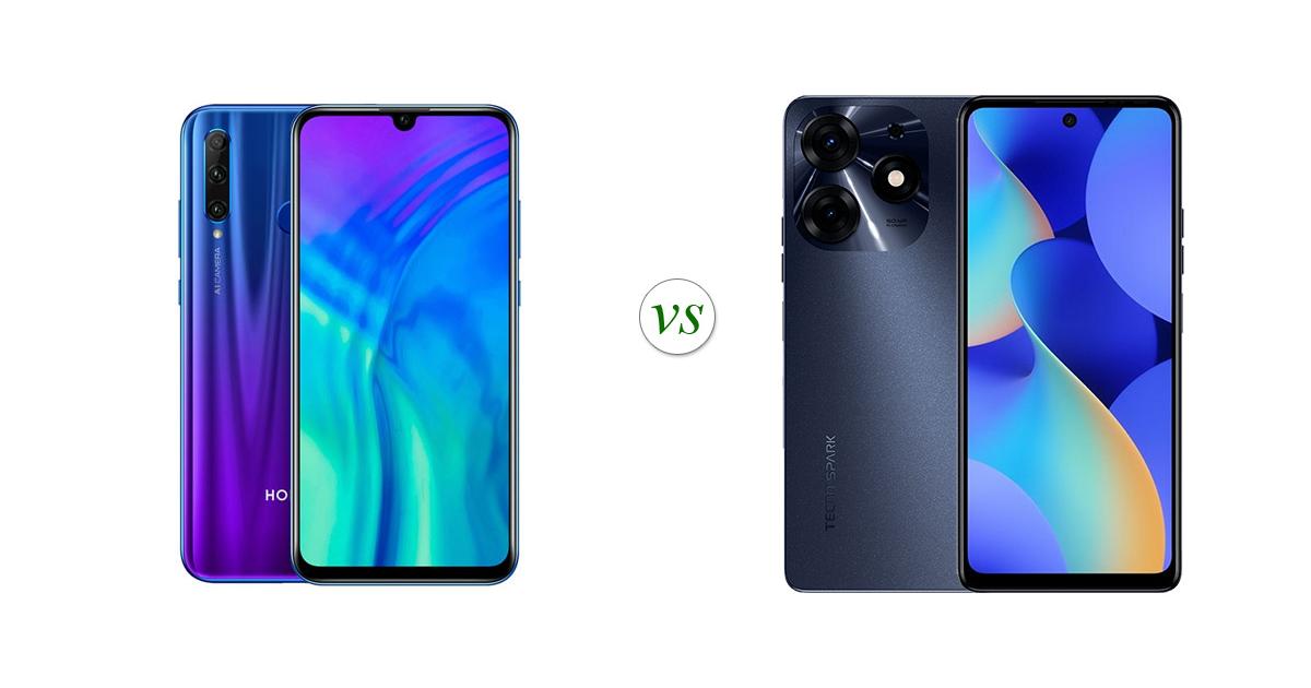 Honor 20 Lite vs TECNO Spark 10 Pro: Side by Side Specs Comparison